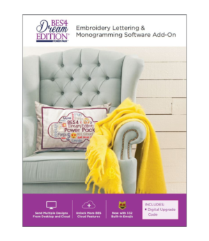 BES4 Dream Edition Software and Power Packs for machine embroidery