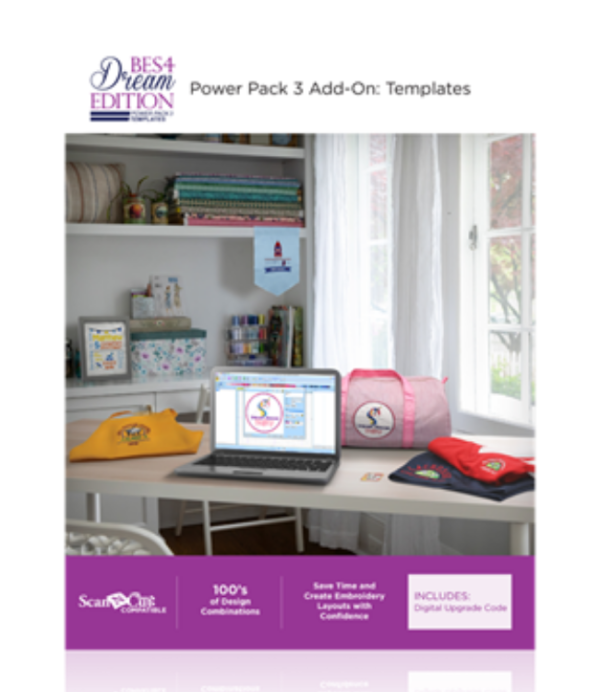 BES4 Dream Edition Software and Power Packs for machine embroidery