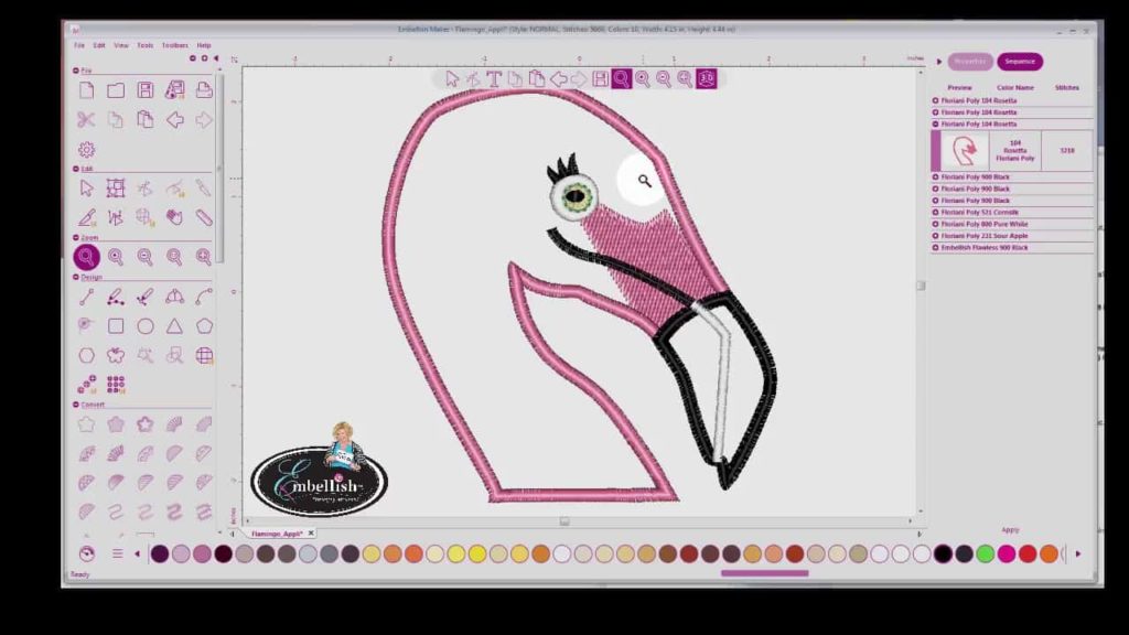 Embellish Maker Software - a comprehensive embroidery software