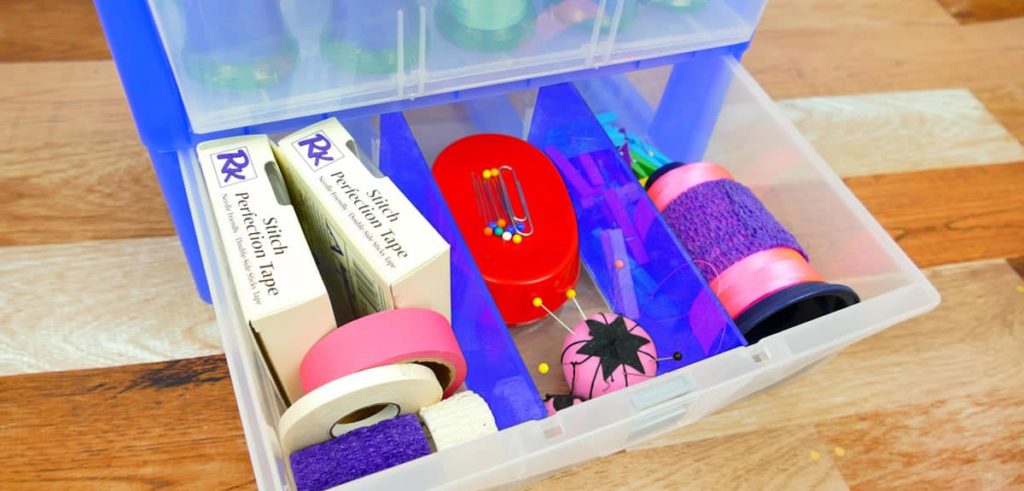 Storage Box Separators - safely store and transport your sewing supplies