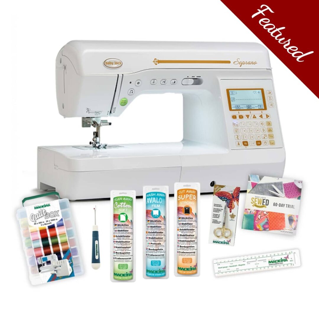 Baby Lock Presto 2 Sewing Machine Features 100 built-in stitches