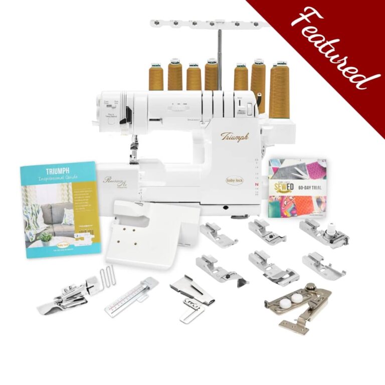Baby Lock Triumph is available at all Moore's Sewing locations