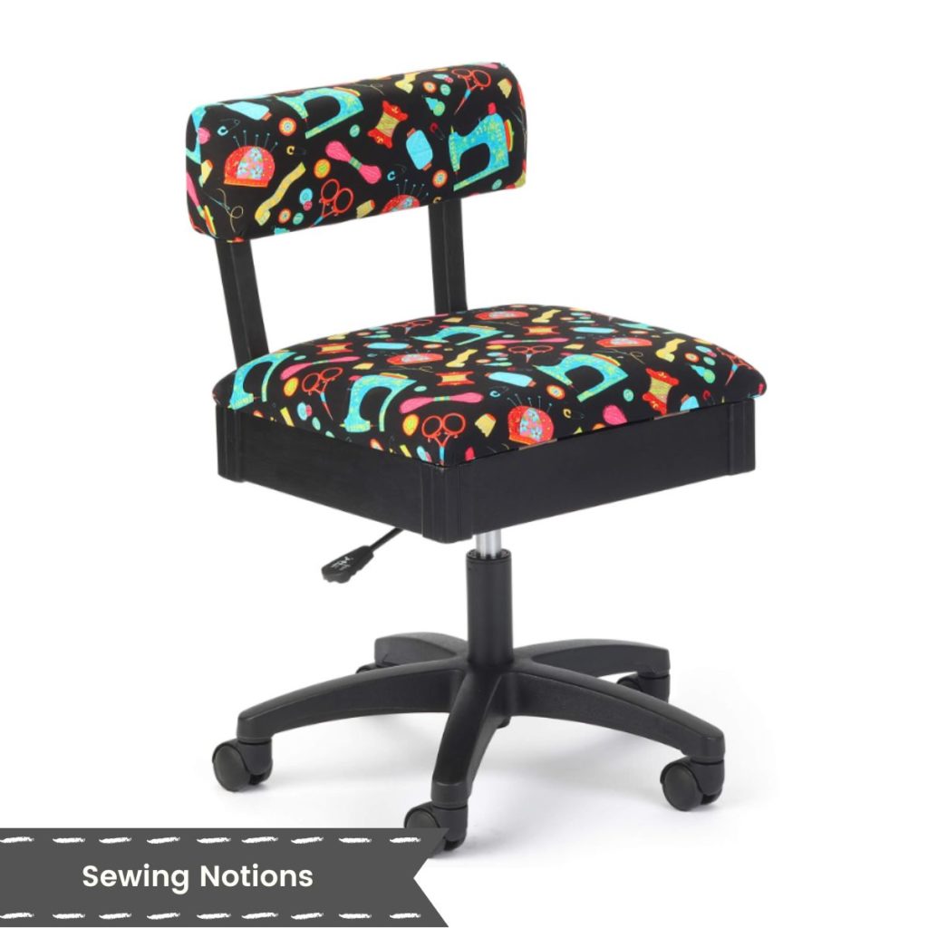 Hydraulic Sewing Chair Available at Moore's Sewing