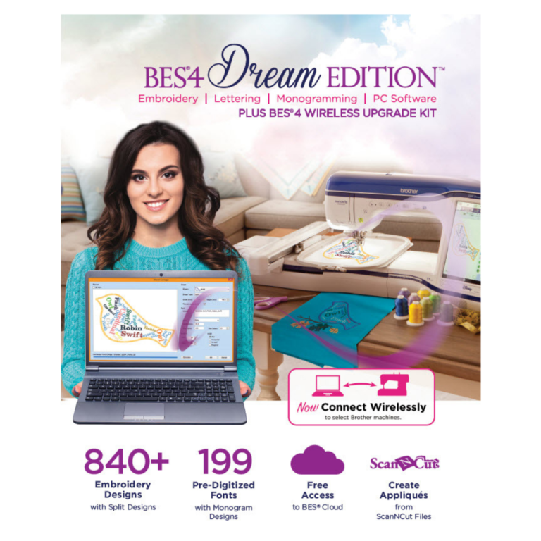 Brother BES4 Embroidery Software Moore's Sewing Centers