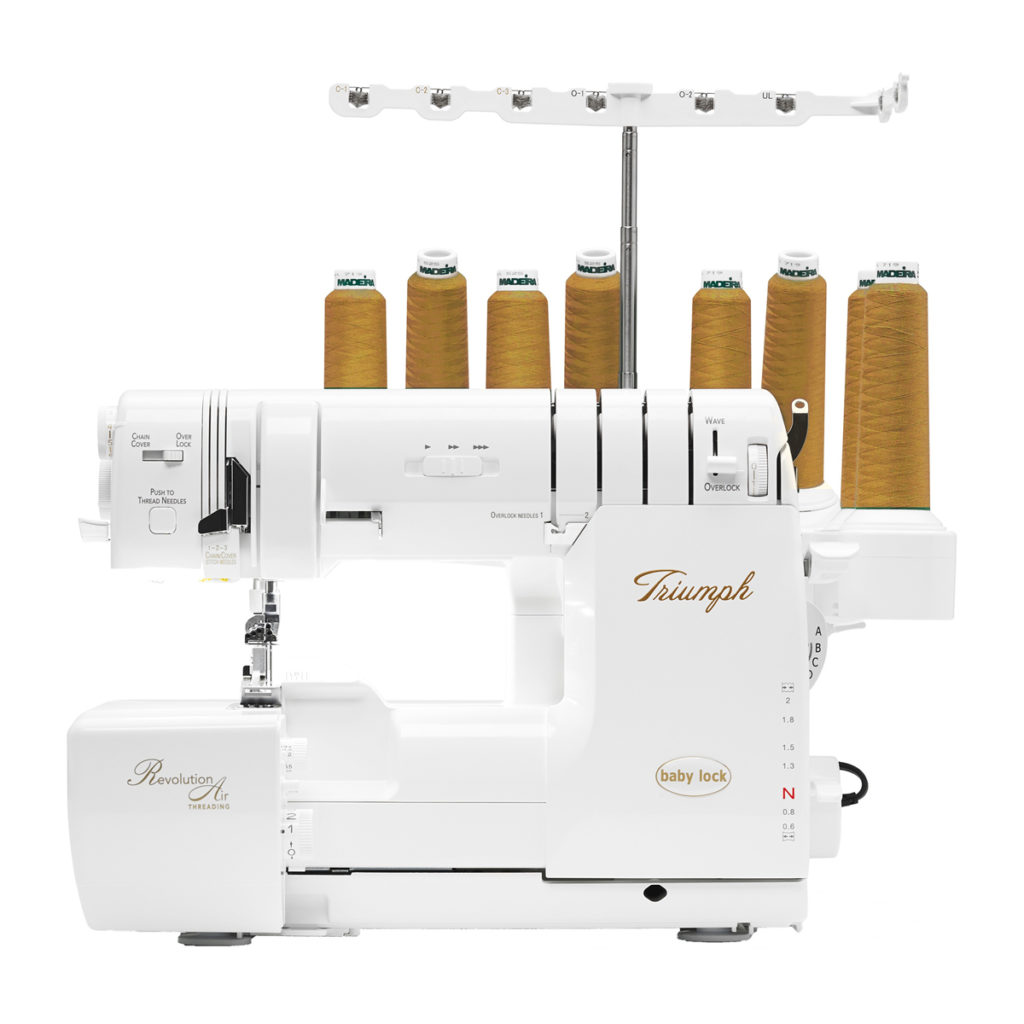 Baby Lock Triumph is available at all Moore's Sewing locations