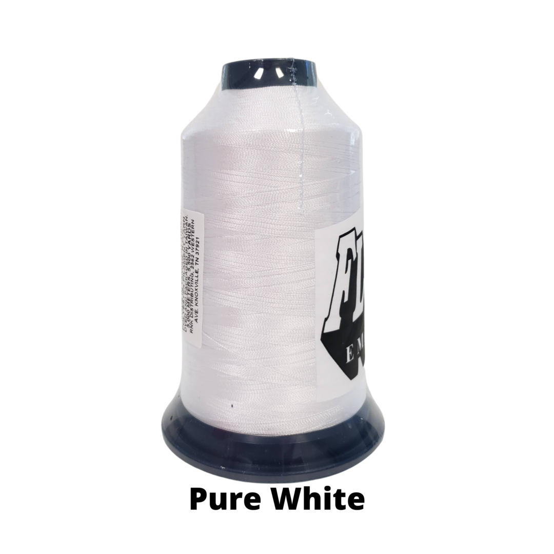 Floriani Pure White embroidery thread (LGPF0800) - Moore's Sewing
