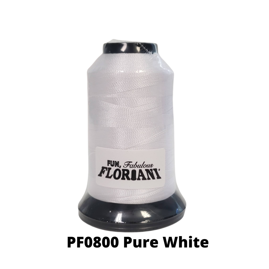 Floriani 120 Thread Set - Polyester, high-sheen embroidery thread