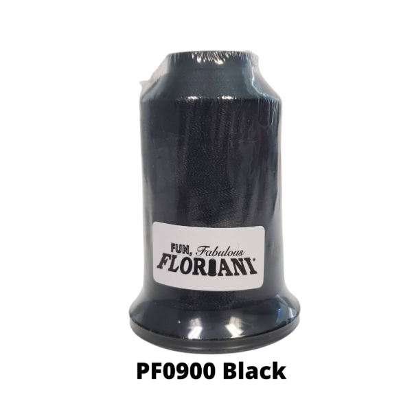 Floriani Black Embroidery Thread (PF0900)- Moore's Sewing