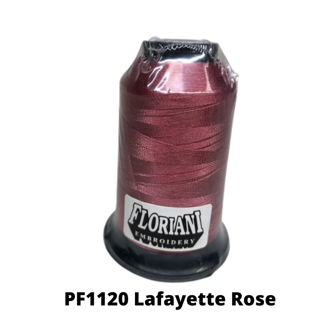 Floriani Lafayette Rose Embroidery Thread (PF1120)- Moore's Sewing