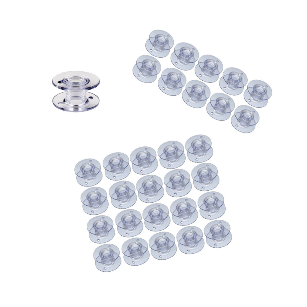 Clear Bobbins - SA156 - Single, 10 Pack, & 20 Pack - Moore's Sewing