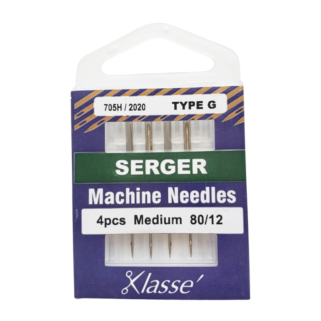 Klassé Serger Needles - Type G - size 80/12- Moore's Sewing