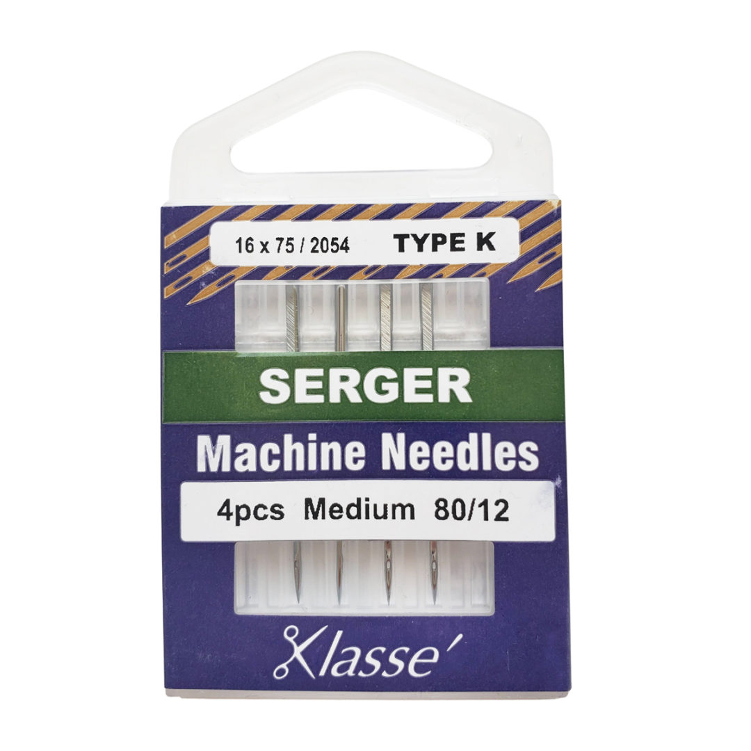 Klassé Serger Needles - Type K - size 80/12- Moore's Sewing