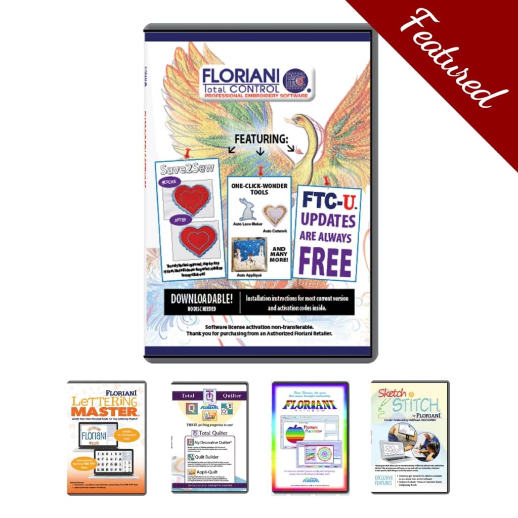 Floriani Universal Bundle Embroidery Digitizing Software- Moore's Sewing