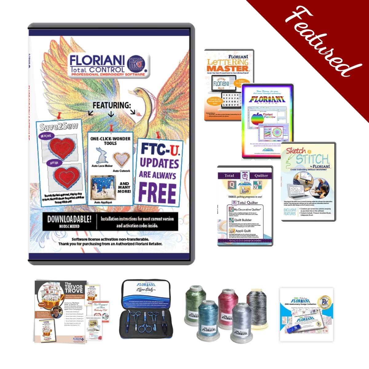 Floriani Universal Bundle Embroidery Digitizing Software- Moore's Sewing