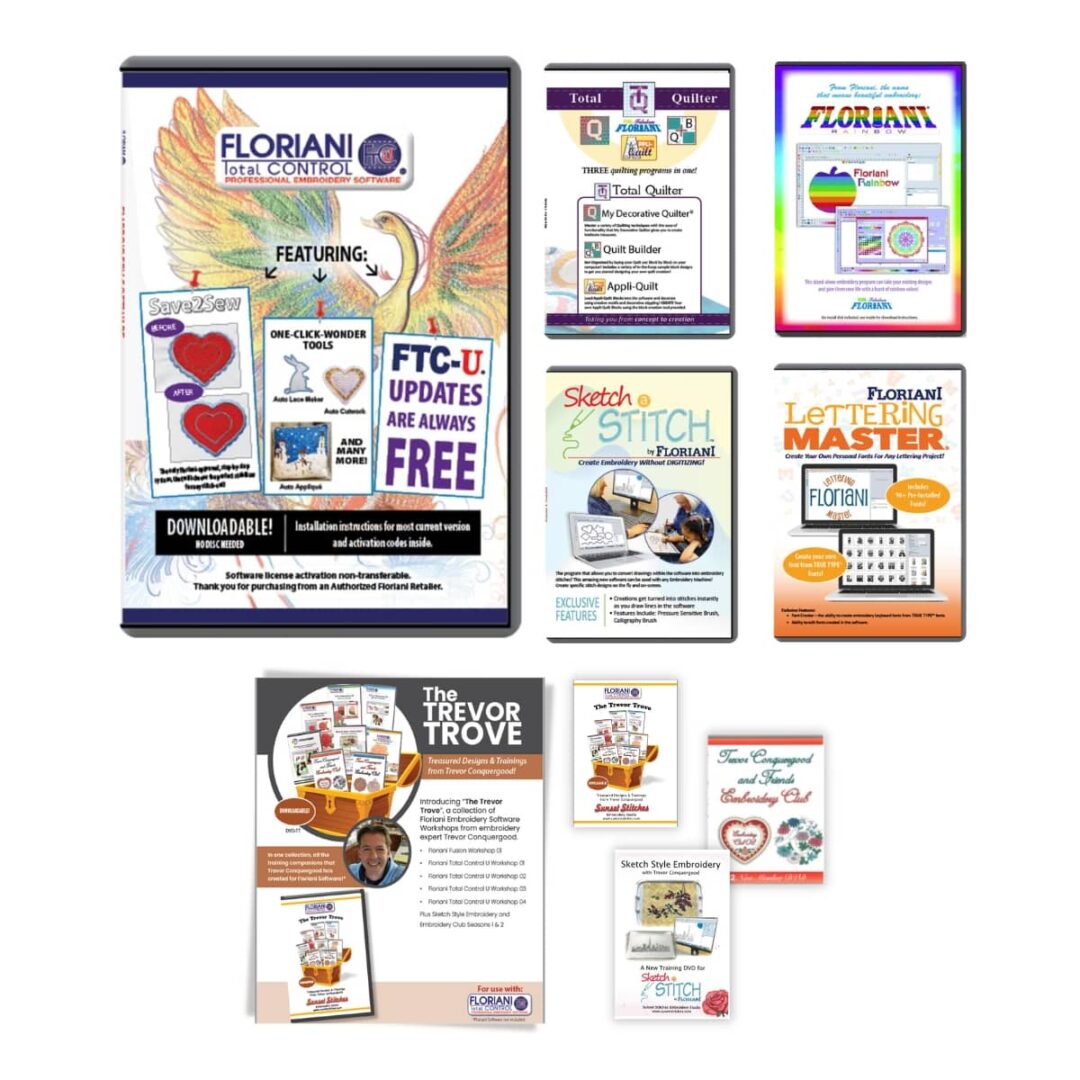 Floriani Universal Bundle Embroidery Digitizing Software- Moore's Sewing