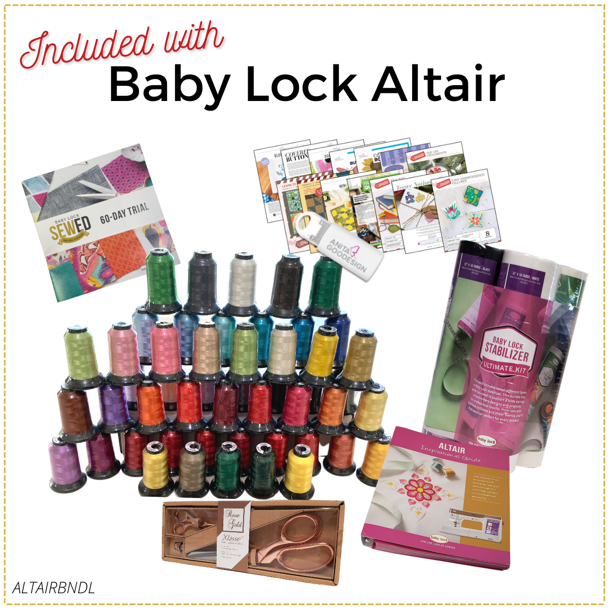 Baby lock Altair sewing machine is available at all Moore's locations