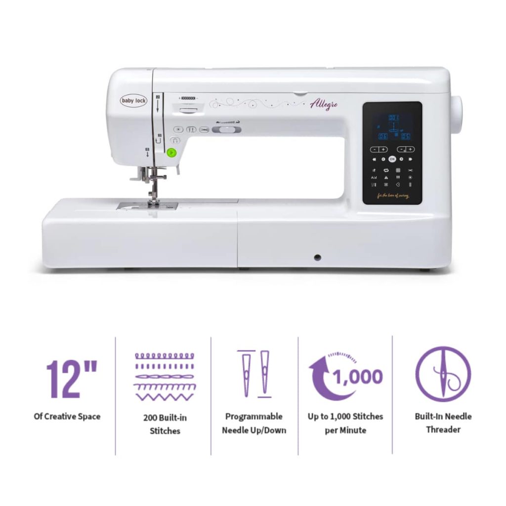 Baby Lock Allegro Quilting and Sewing Machine - Moore's Sewing