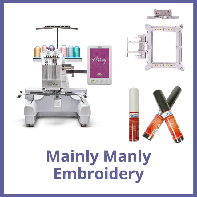 Mainly Manly Embroidery - Moore's Sewing