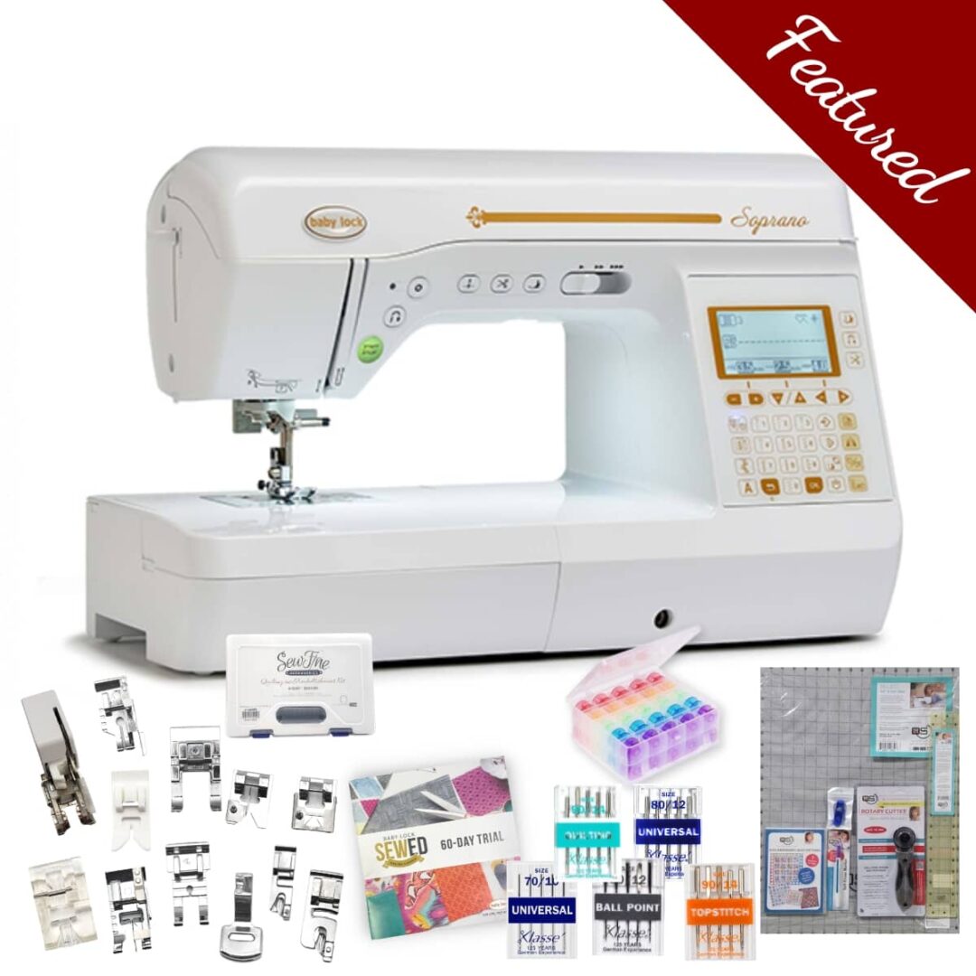 Baby Lock Presto 2 Sewing Machine Features 100 built-in stitches