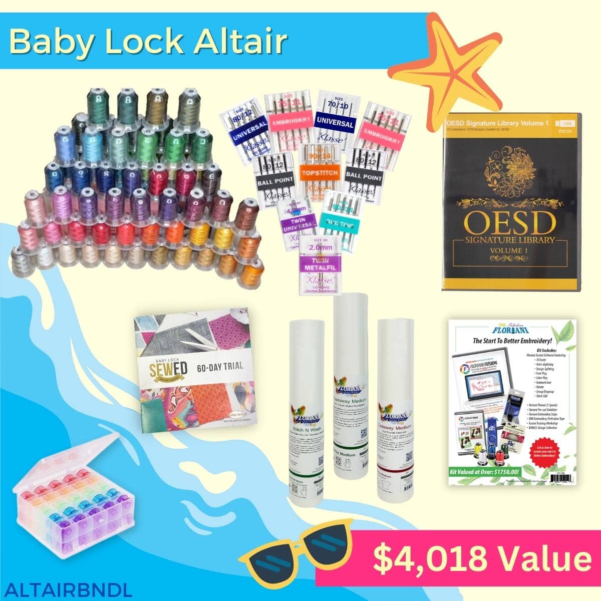 Baby lock Altair sewing machine is available at all Moore's locations