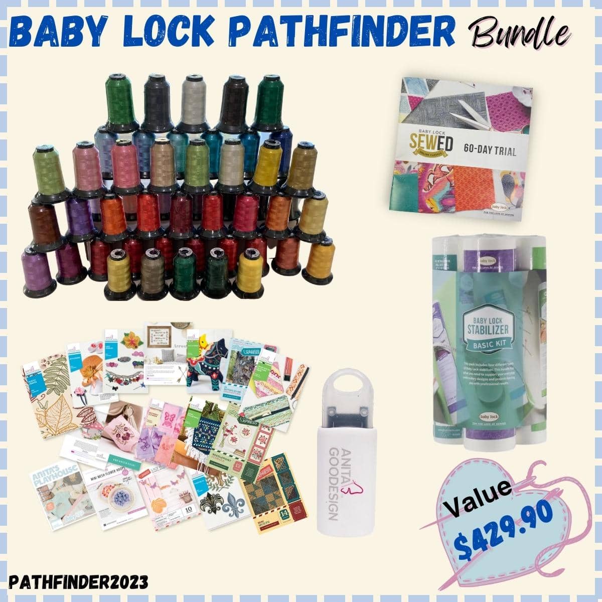 Baby lock Pathfinder is available at all Moore's sewing locations
