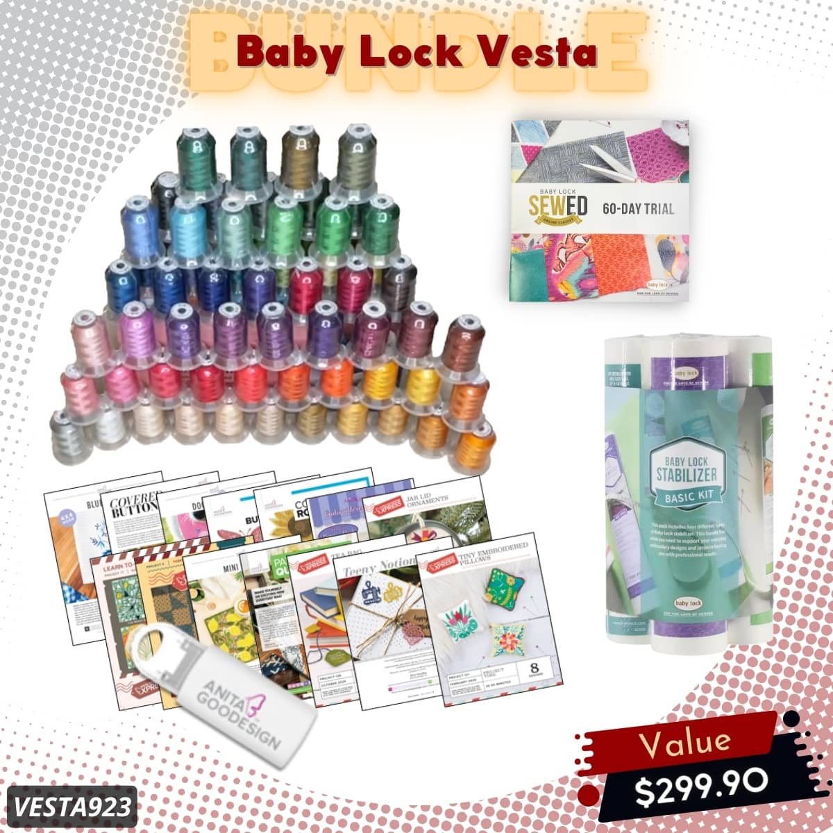 Baby Lock Vesta Bundle - Moore's Sewing