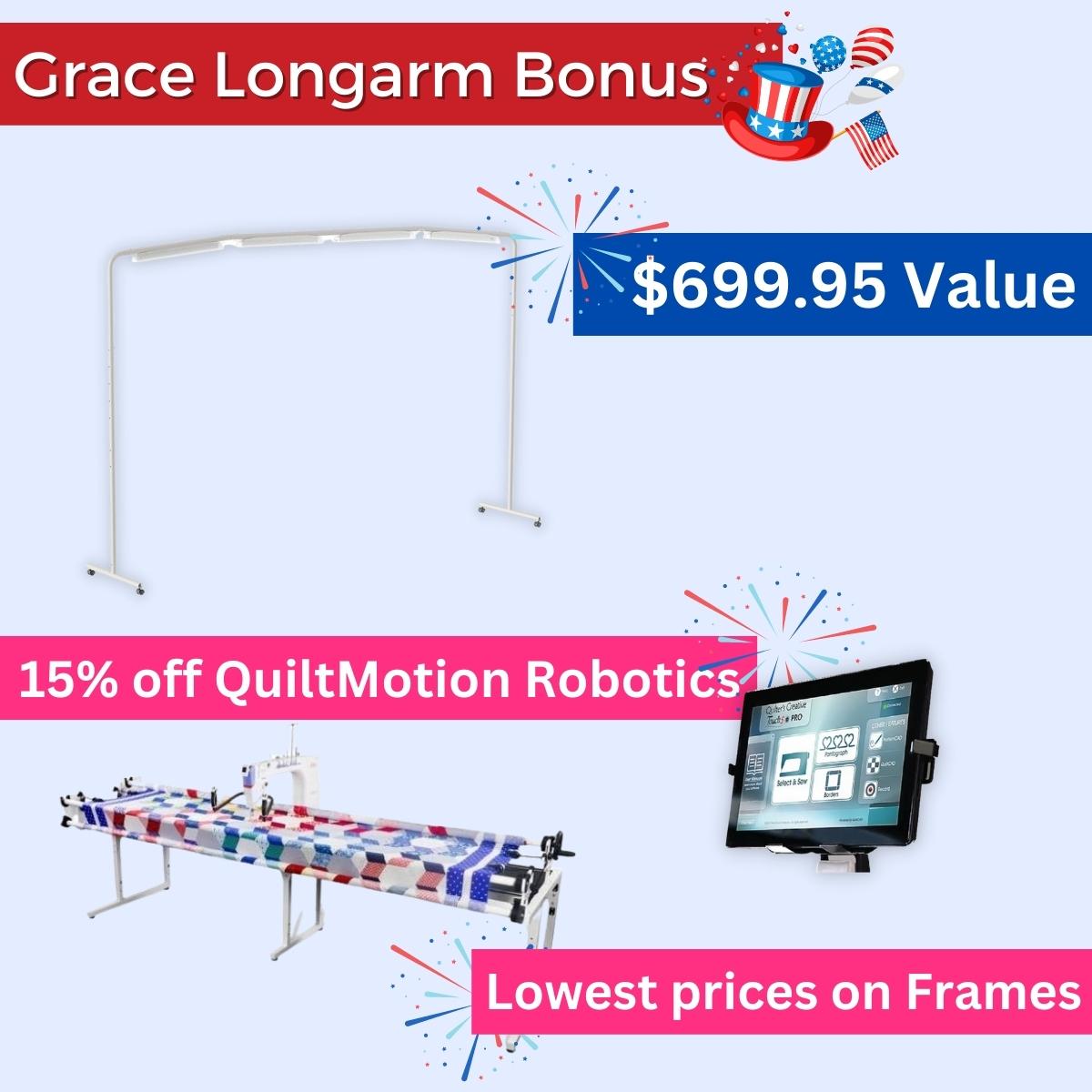 Grace Q'nique 16X Midarm Quilting Machine - Moore's Sewing
