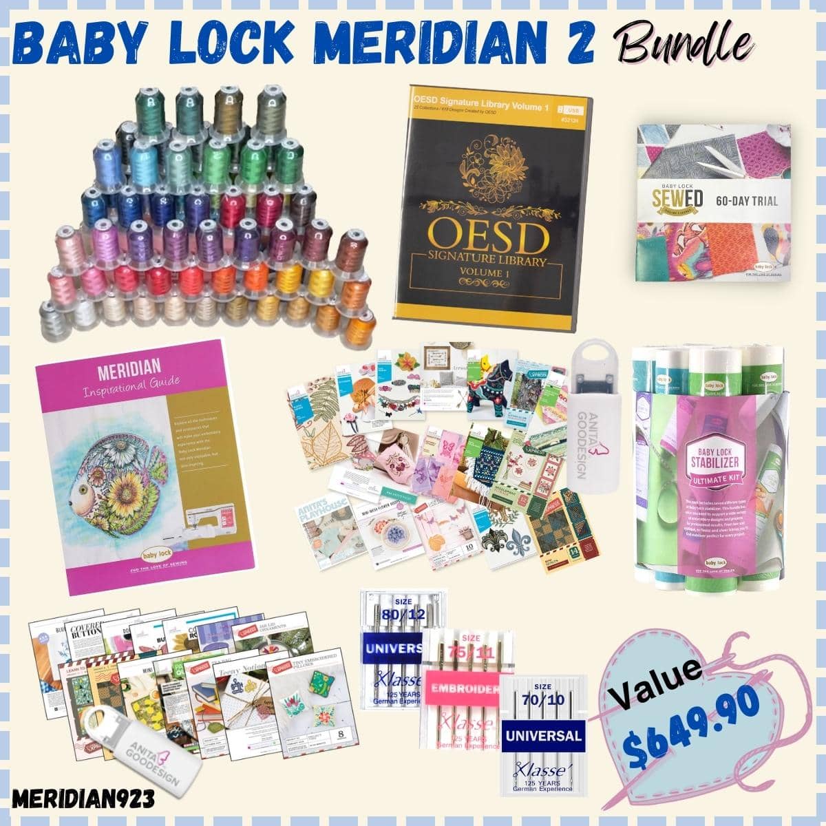 Baby Lock Meridian 2 Bundle - Moore's Sewing