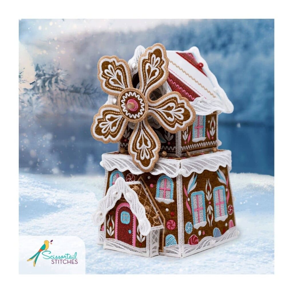 OeSD Freestanding Gingerbread Windmill- Moore's Sewing