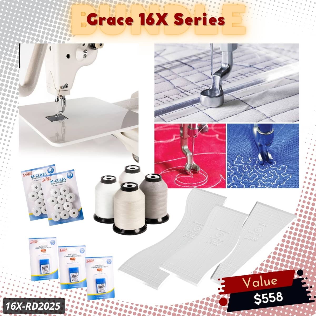 Grace Q'nique 16X Midarm Quilting Machine - Moore's Sewing