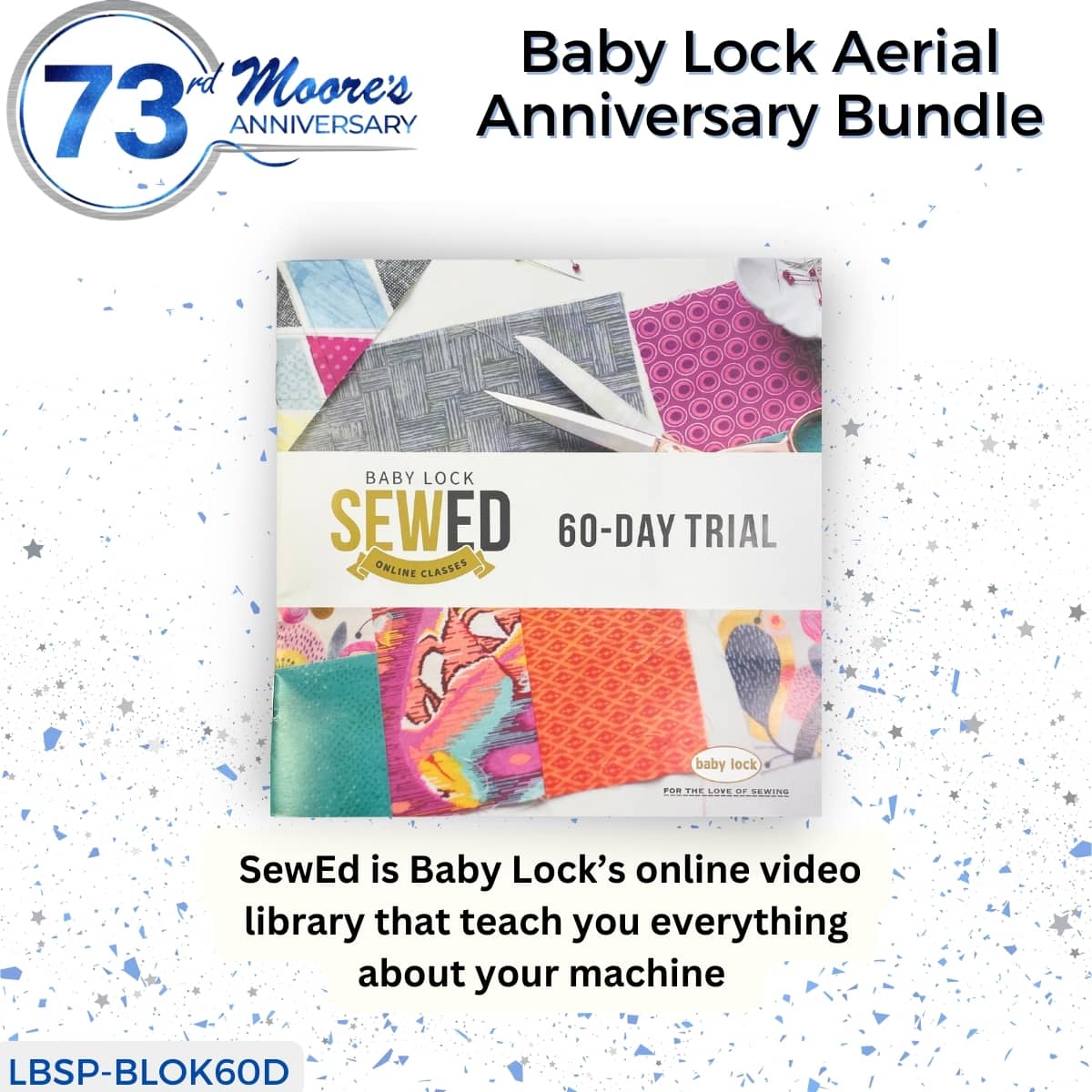 Baby lock Aerial sewing machine is on sale now at Moore's