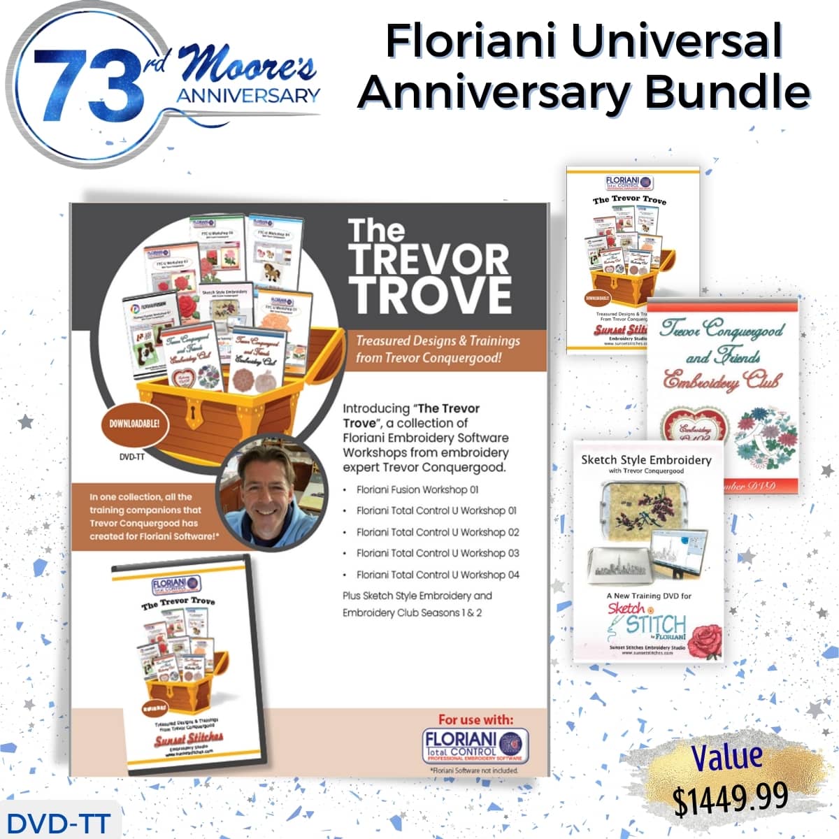 Floriani Universal Bundle Embroidery Digitizing Software- Moore's Sewing