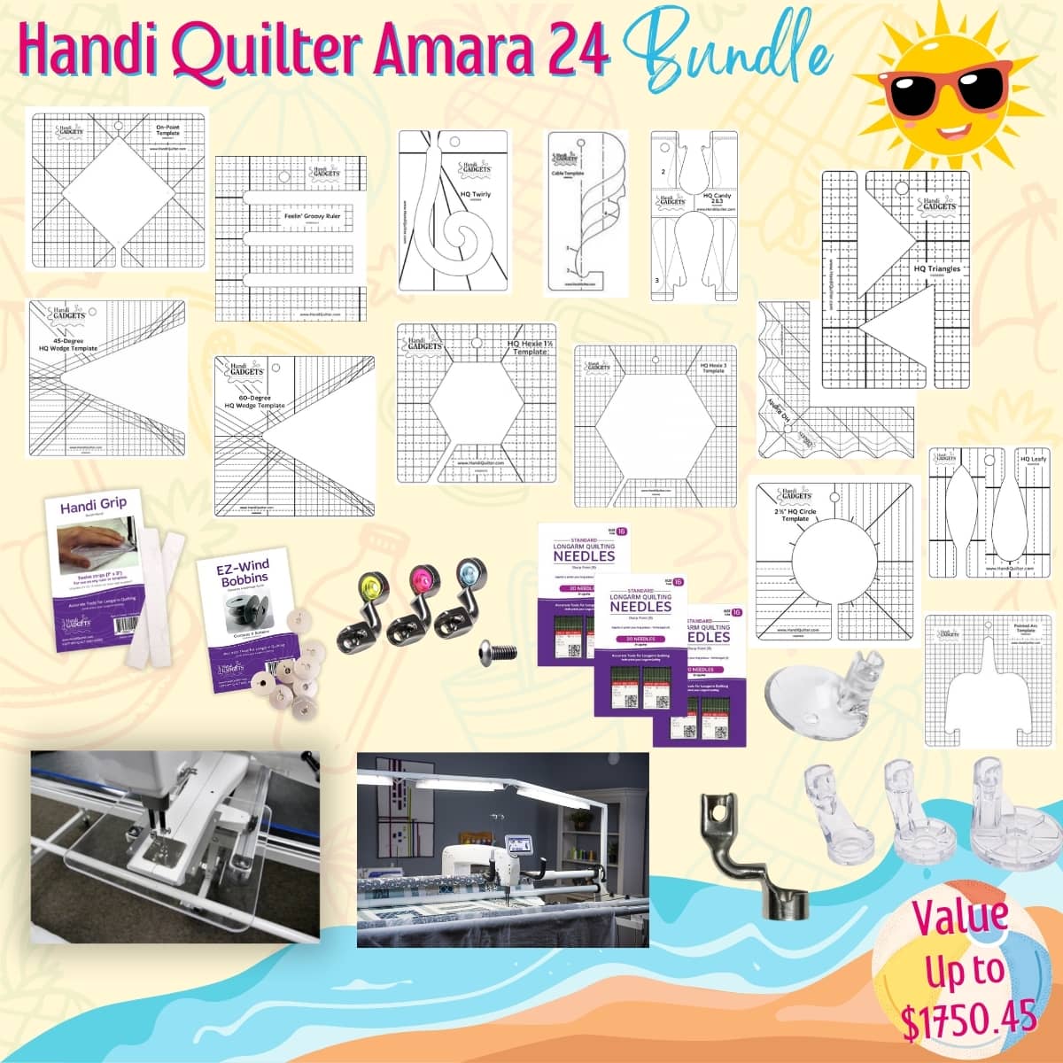 Amara 24" Longarm Quilting Machine - Moore's Sewing