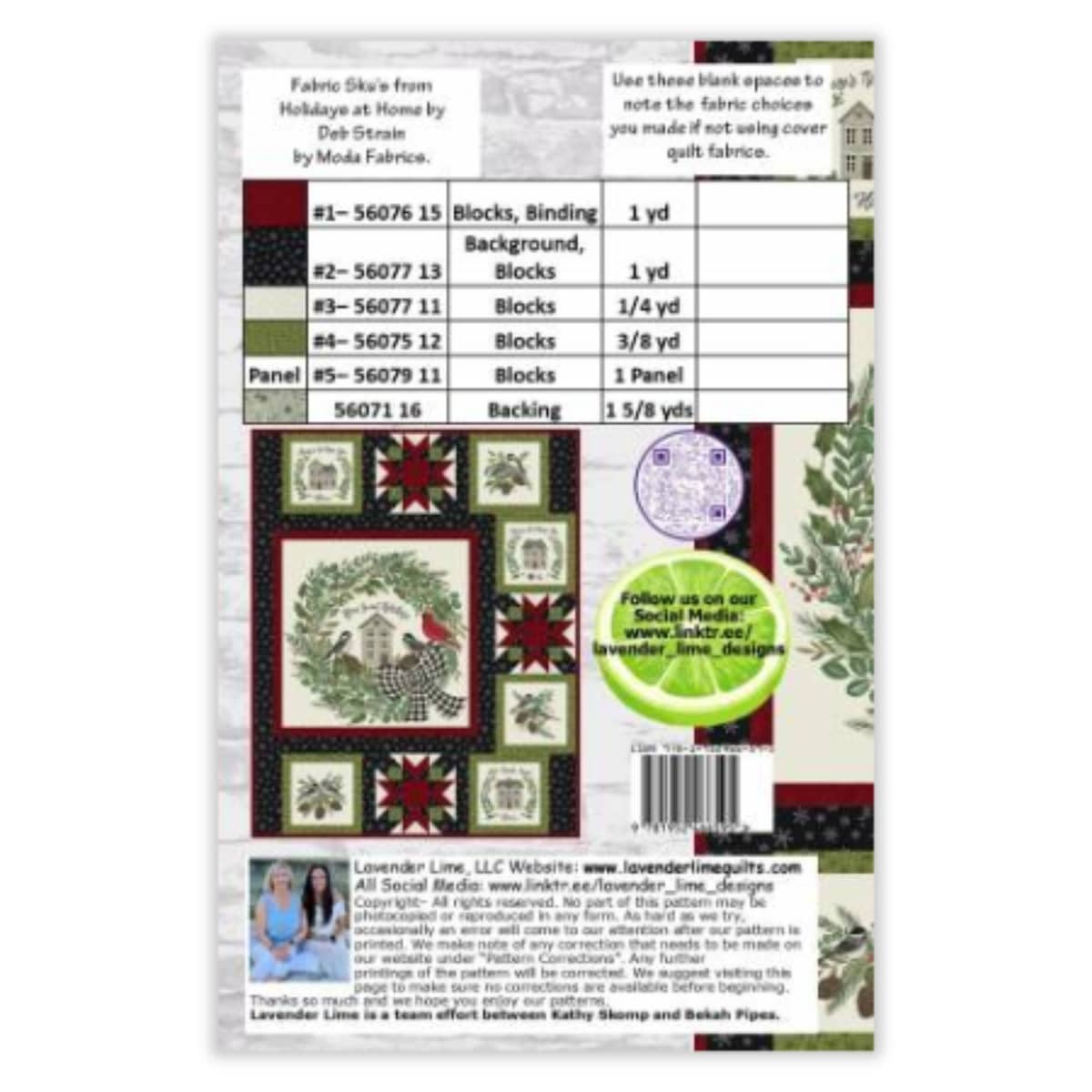 Lavender Lime Quilting Christmas Cheer Quilting Book - Moore's Sewing