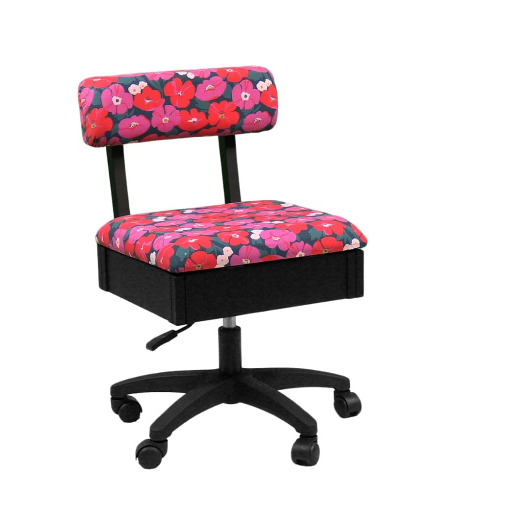 SewFine Hydraulic Sewing Chair - Modern Floral - Moore's Sewing
