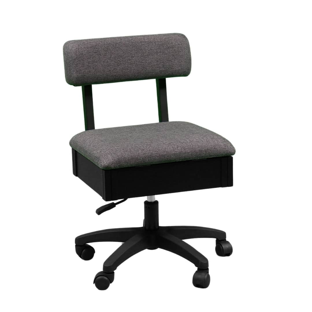 SewFine Hydraulic Sewing Chair - Slate Grey - Moore's Sewing