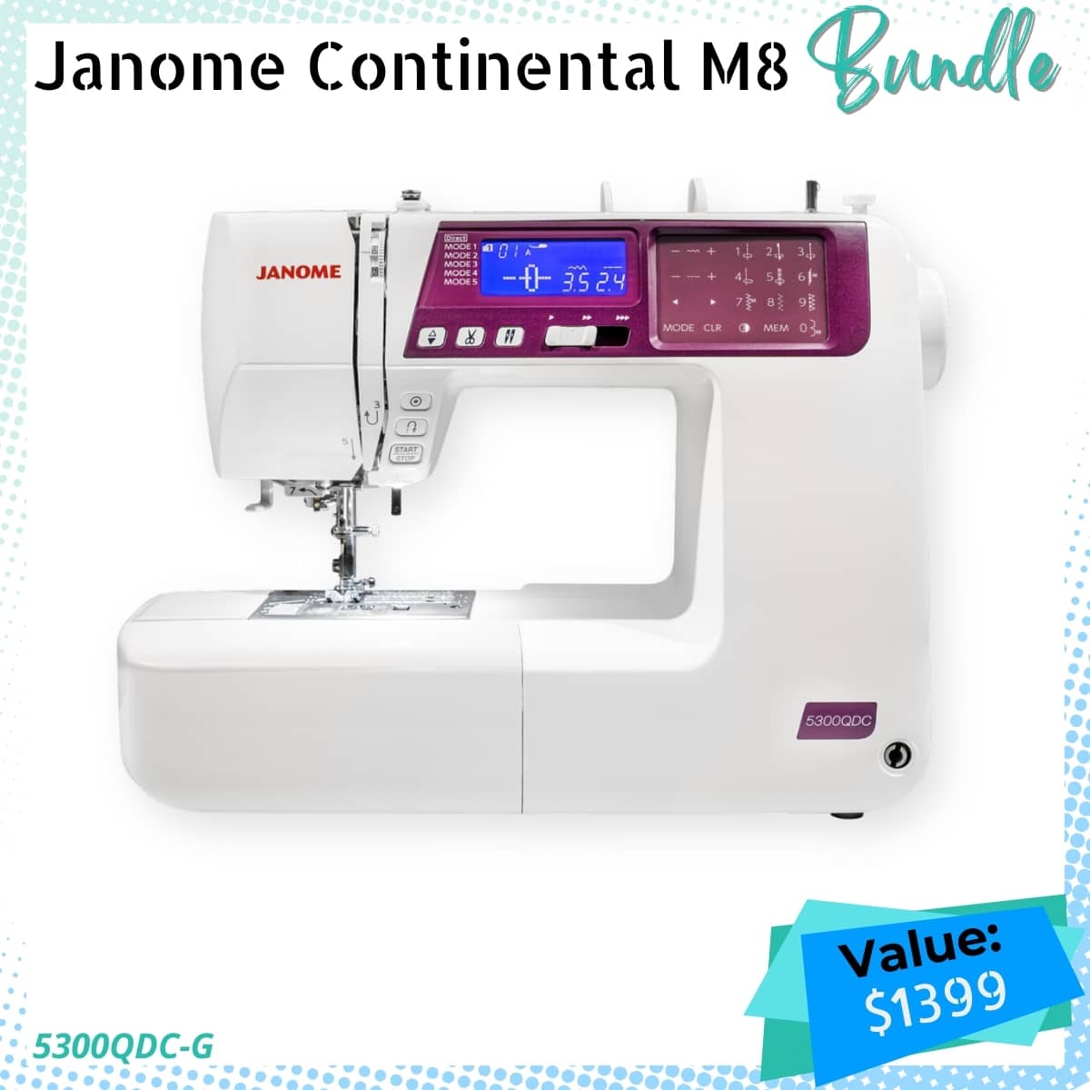 Janome Continental M8 Professional