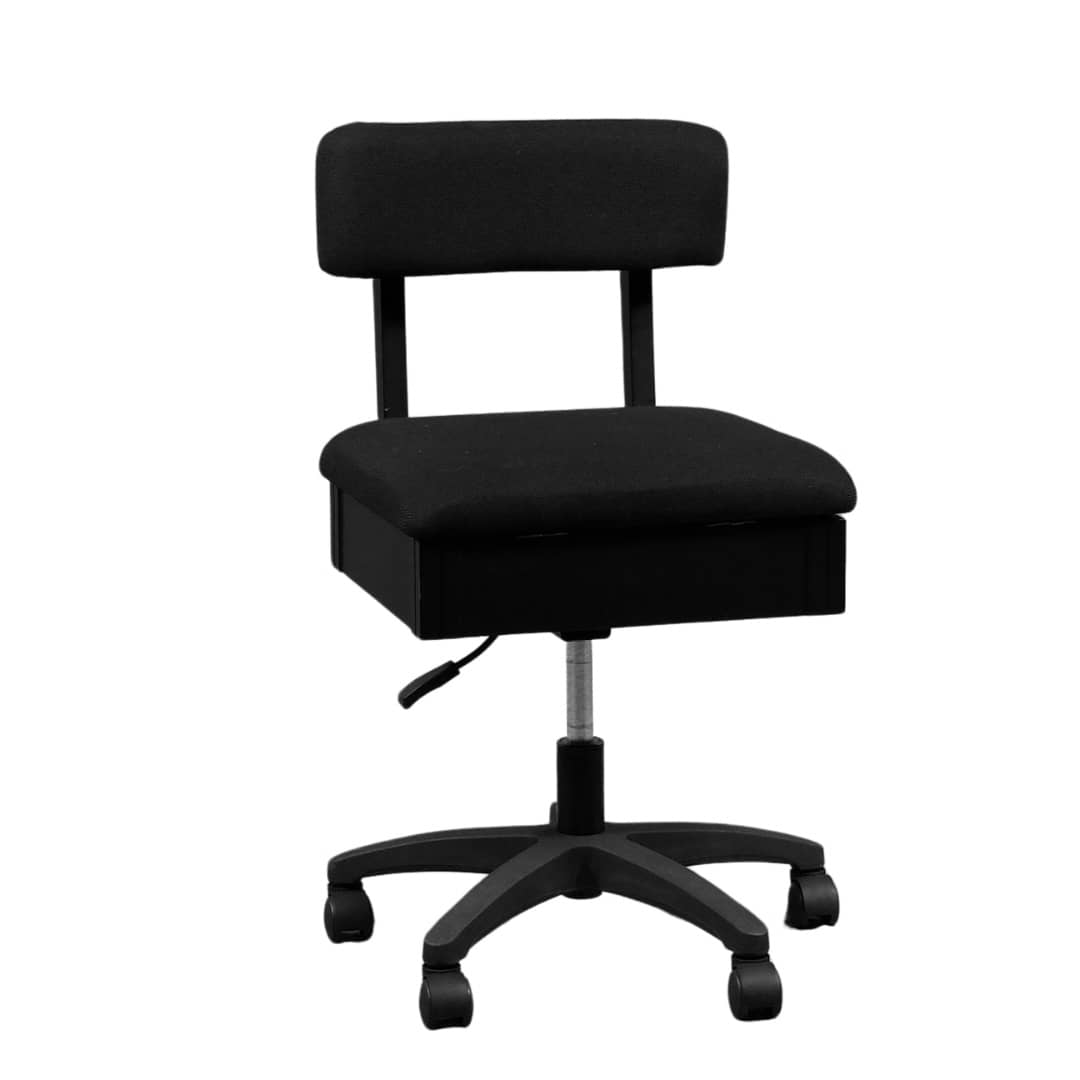 SewFine Hydraulic Sewing Chair - Midnight Black - Moore's Sewing