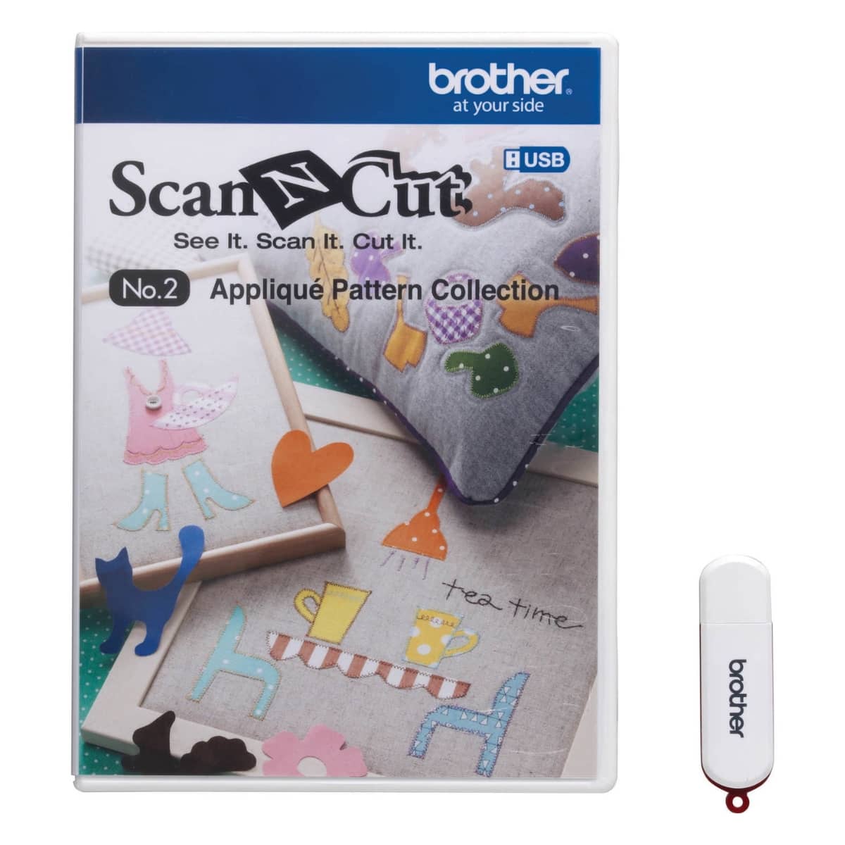 Brother USB No. 2 Appliqué Pattern Collection - Moore's Sewing