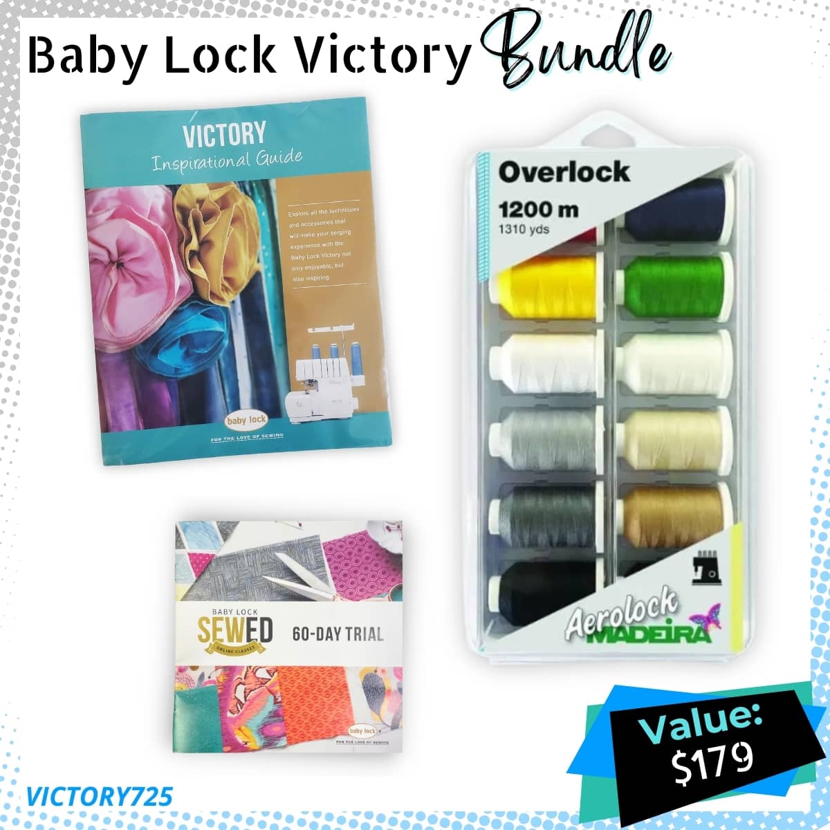 Baby Lock Victory is available at all Moore's Sewing locations