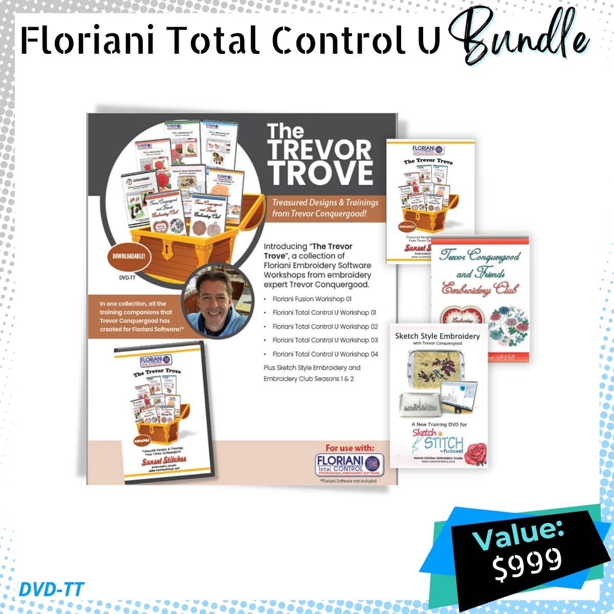 Floriani Universal Bundle Embroidery Digitizing Software- Moore's Sewing