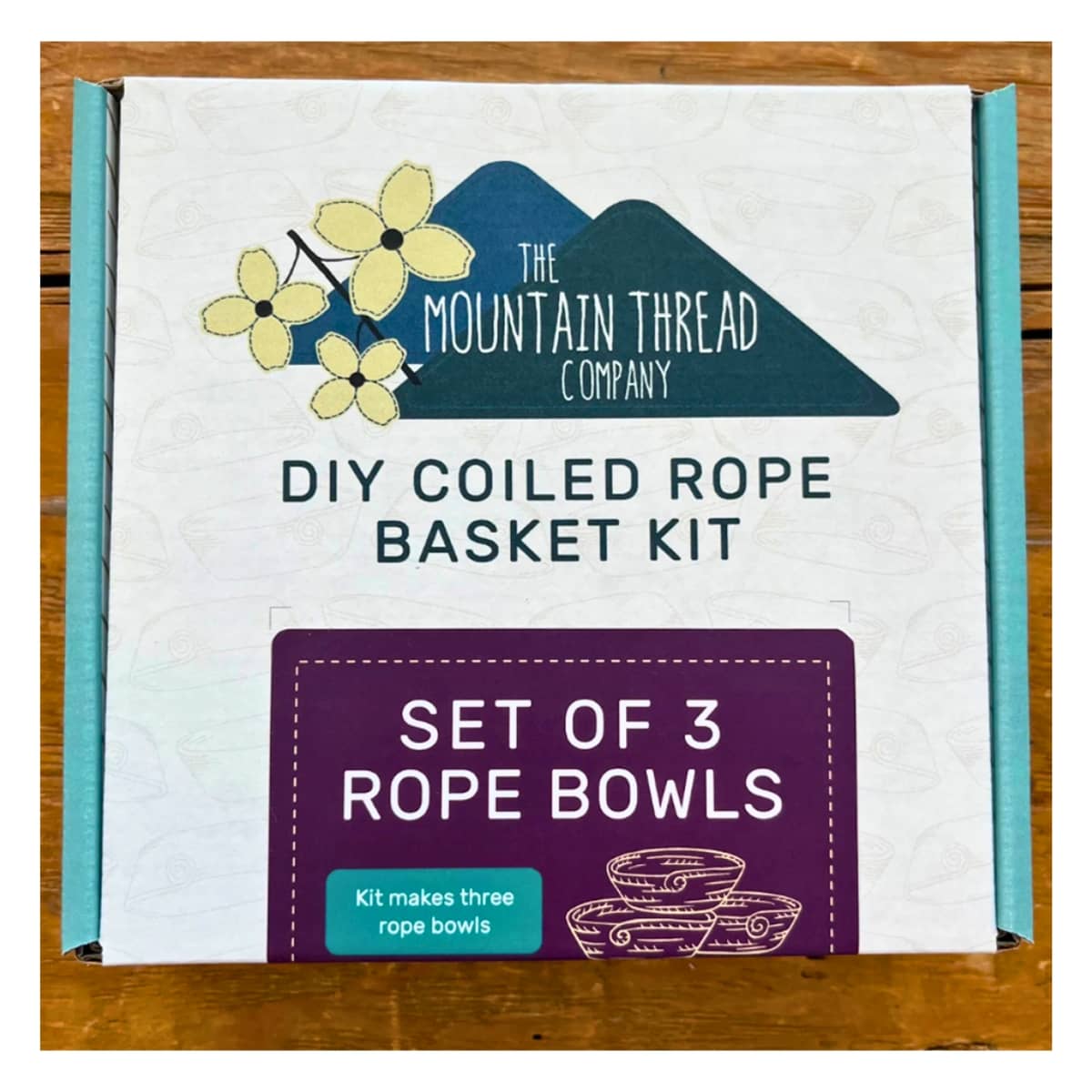 Mountain Thread Company Coiled Rope Basket Kit - Set of 3 Bowls - Moore ...