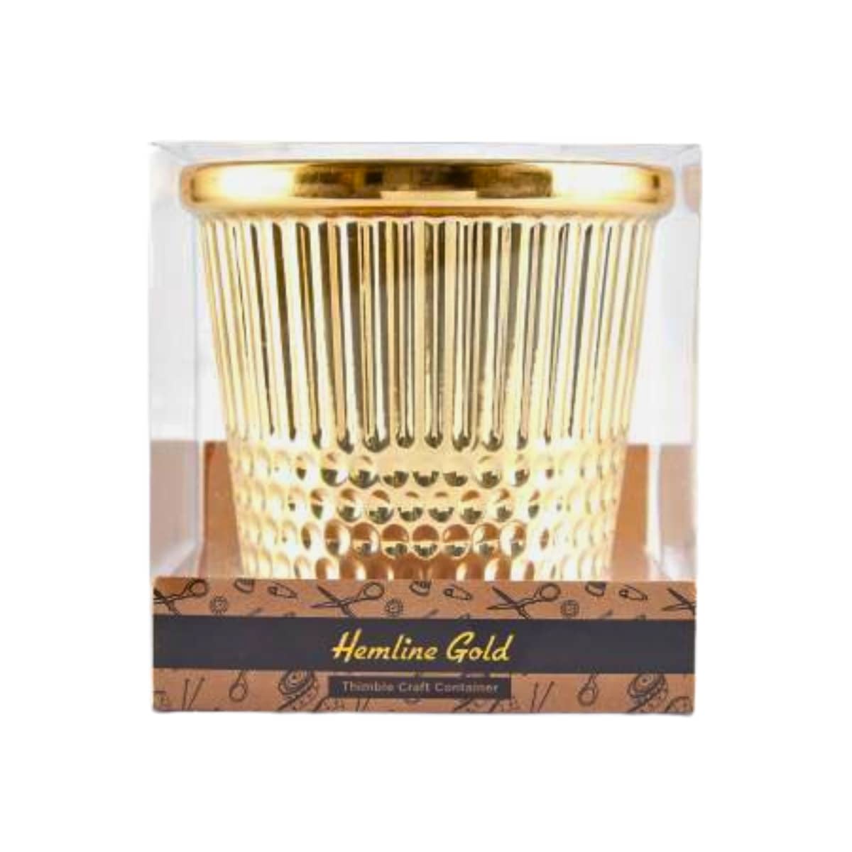 Thimble Craft Container (Gold) - Moore's Sewing