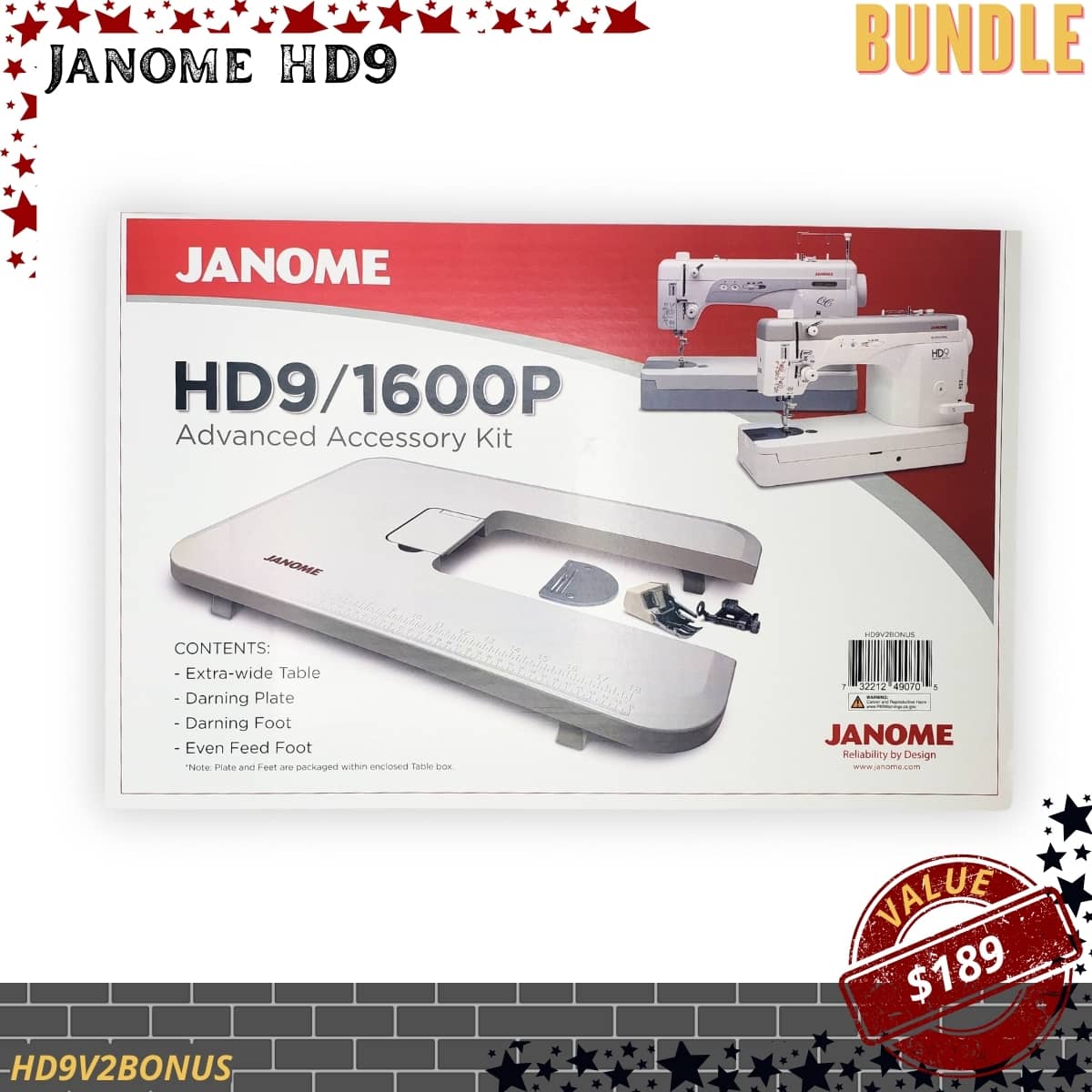 Janome HD9 High Speed Sewing Quilting Machine